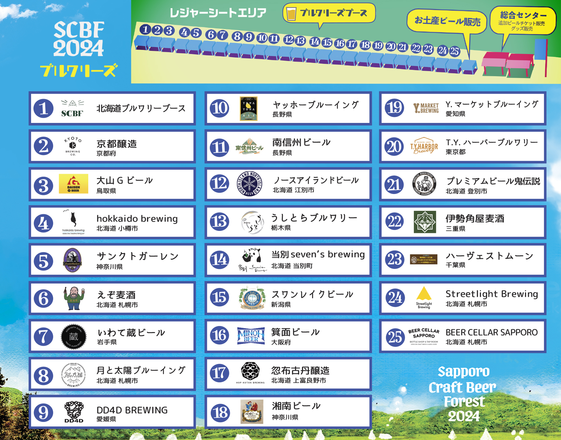 Sapporo Craft Beer Forest 2024しおり | SAPPORO CRAFT BEER FOREST